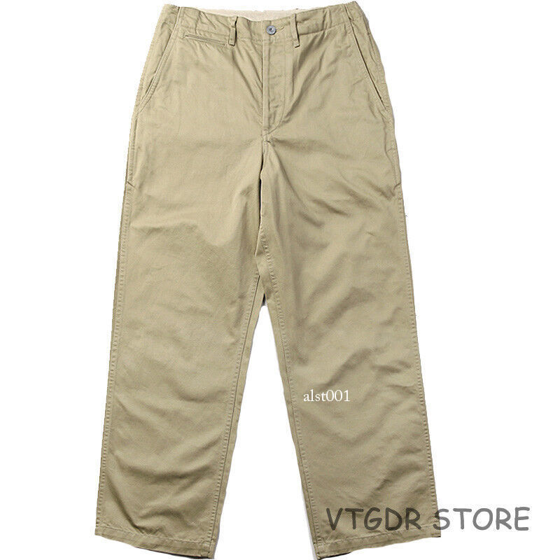Bronson Repro Model Early Military Chino Khaki Pants US Army Cargo ...