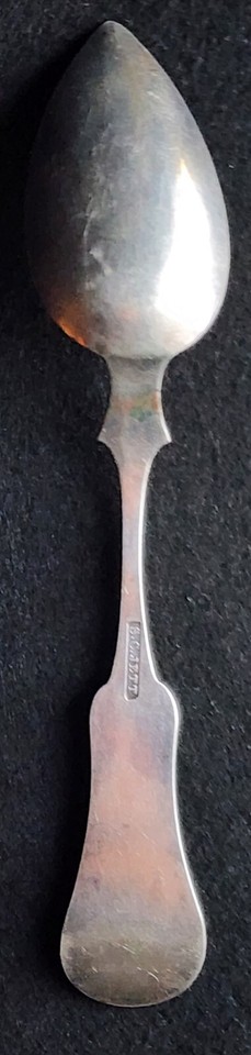 St Louis Serving Spoon Steven Jett 1850 Coin Silver Fiddle Pattern . | eBay