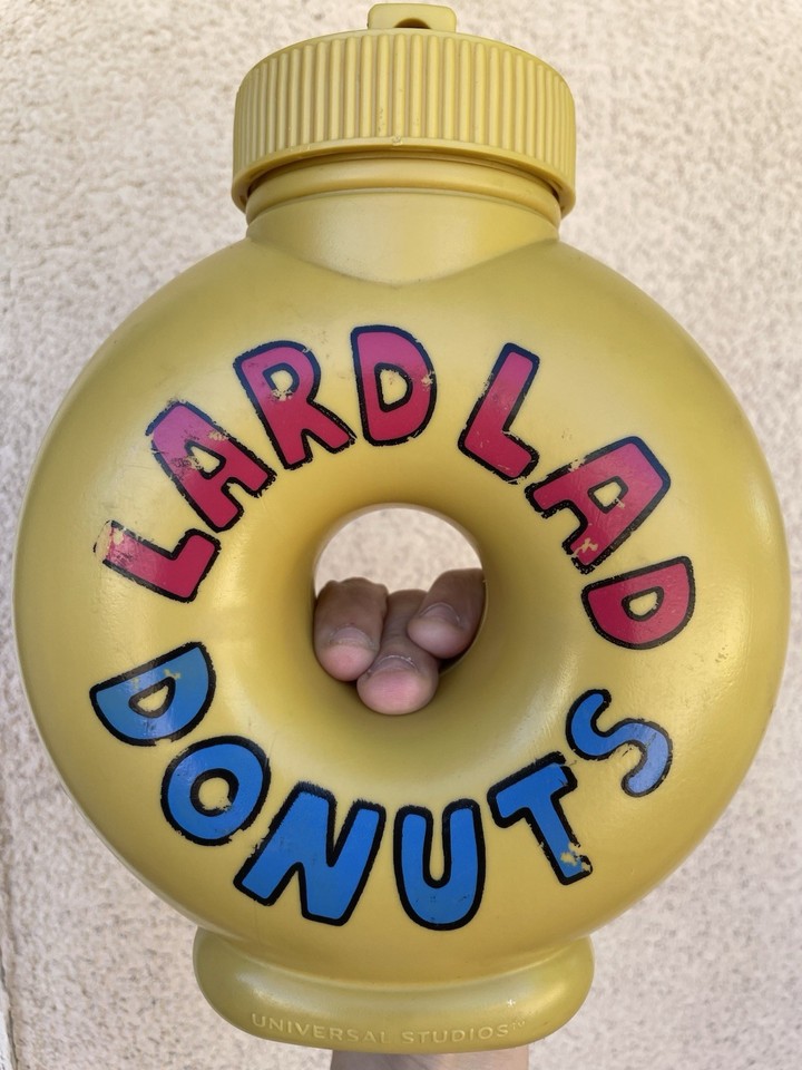 Universal Studios The Simpsons Lard Lad Donuts Travel Sipper Cup | eBay