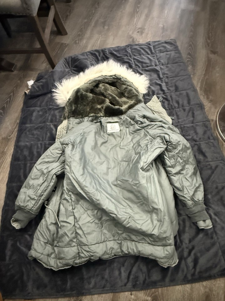 NOS USGI Military Parka Extreme Cold Weather N-3B Medium Unused ...