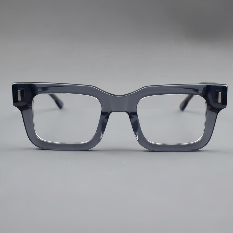 New Acetate Eyeglasses Frames Reading Glasses Square Thick Fashion Men ...