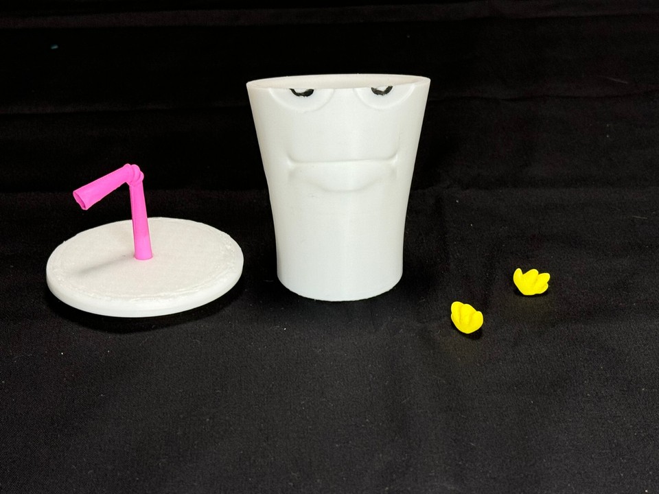3D Printed Master Shake Figure 5” – Aqua Teen Hunger Force Toy w ...