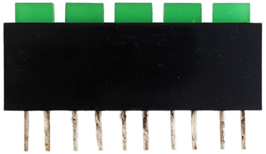5 Bar Green LED Array, 10 Pins - 33mm x 4.9mm x 14mm | eBay