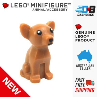 Genuine LEGO® Minifigure - Dog, Chihuahua with Black Eyes, Nose and ...