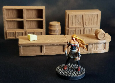 Custom Tavern Set D&D Terrain No Painting Required Pathfinder Tabletop ...