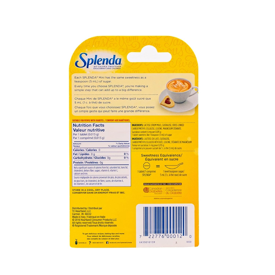 Splenda No Calorie Sweetener, Mini Dissolvable Tablets ,200 Count | eBay