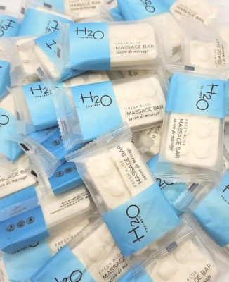 Lot of 50 H2O H20 Therapy Fresh Aloe Massage Bar Soap Travel Sz Hotel ...