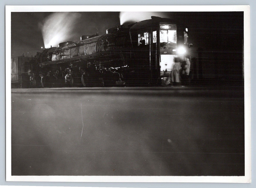 ORIG. 1960'S. SOUTHERN PACIFIC #4202, GLENDALE, CALIF. AT NIGHT 8X10 ...