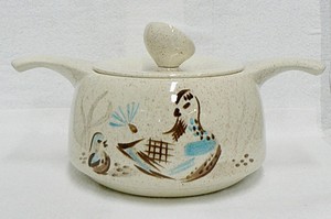 RED WING POTTERY BOB WHITE QUAIL PATTERN CASSEROLE DISH | eBay