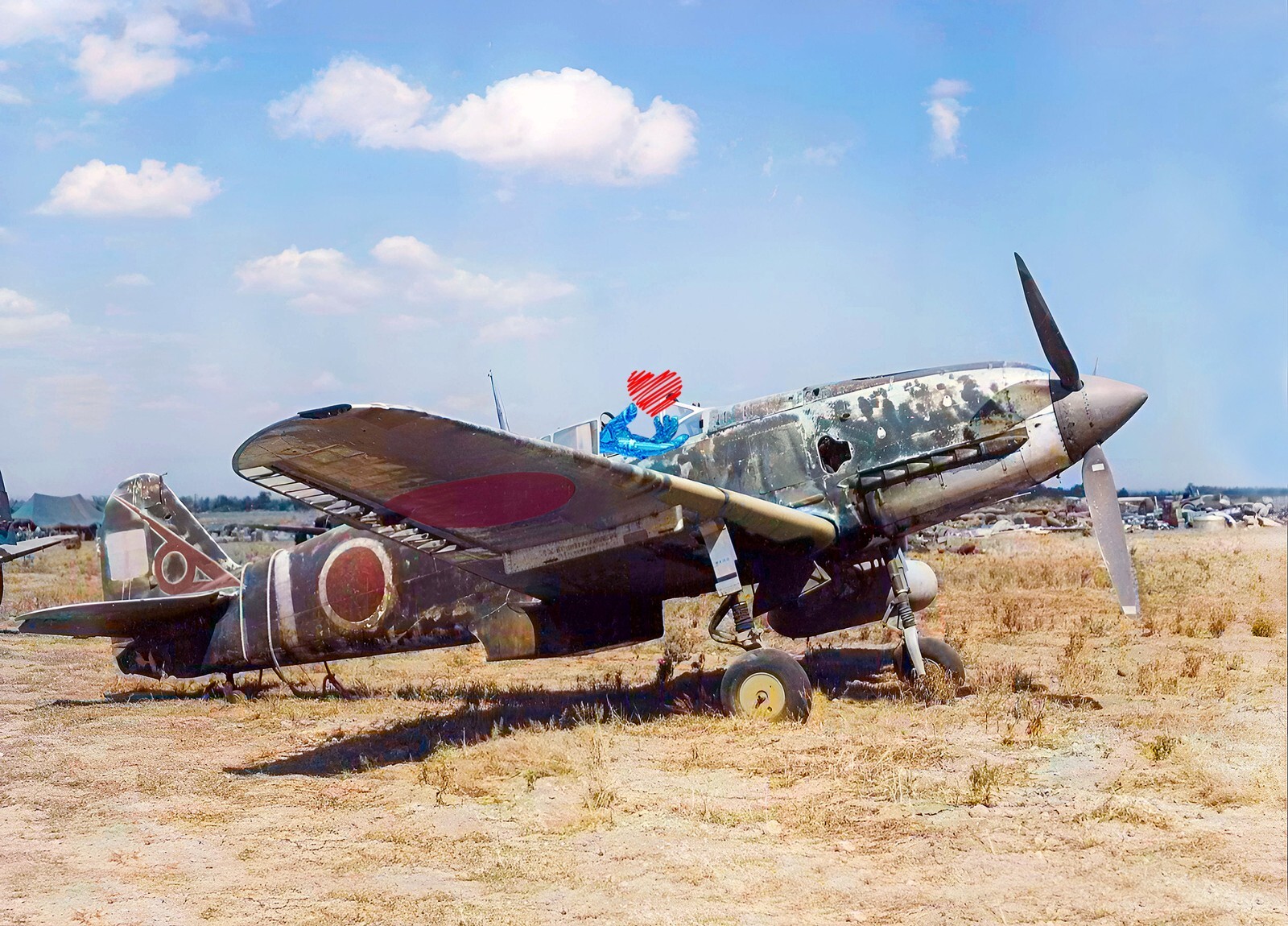 WW2 Colorized Japanese IJN Nakajima J1N1 Gekko (Irving) night fighter ...