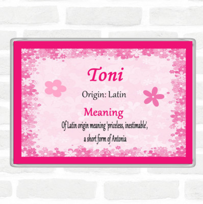 Toni Name Meaning Jumbo Fridge Magnet Pink | eBay UK