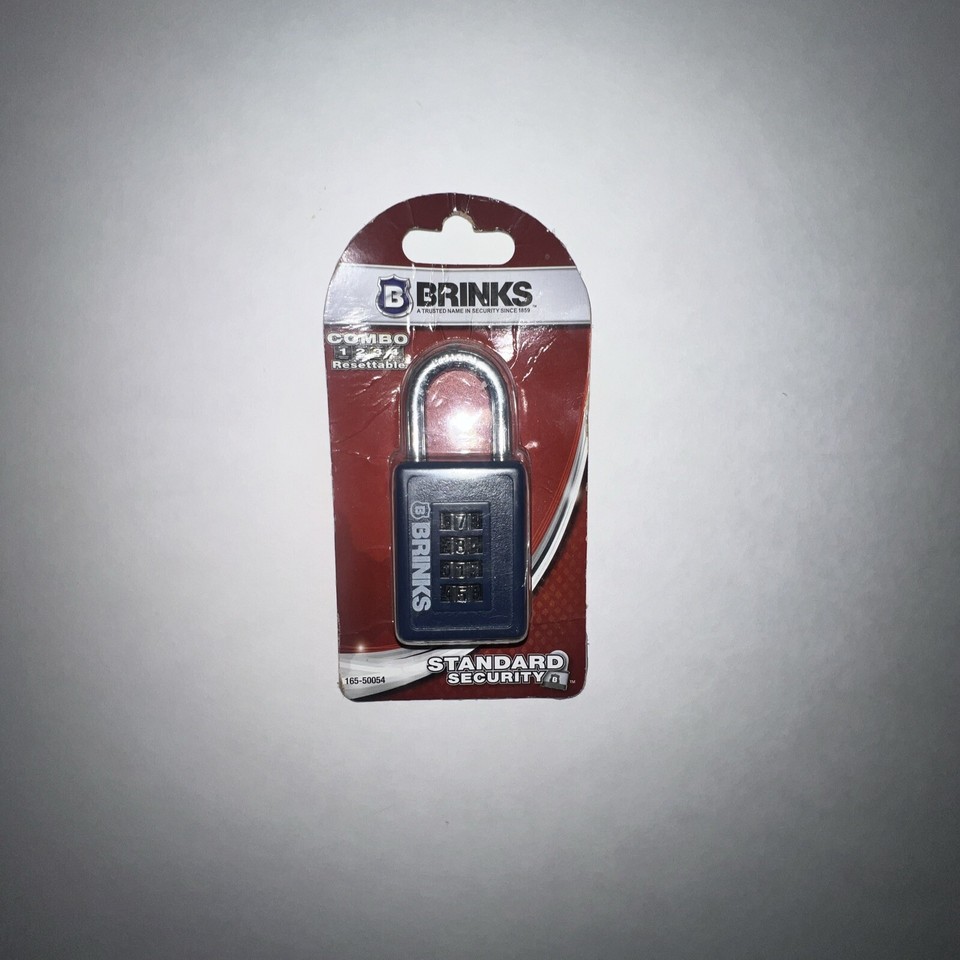 Brinks 4-Dial Combination Padlock Resettable Number 165-50054 | eBay