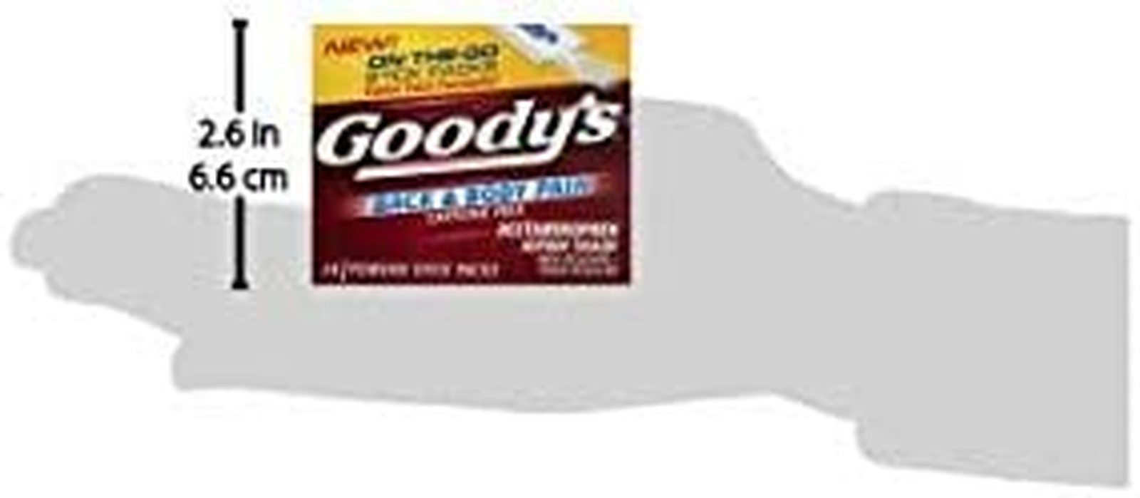 Goody's Back and Body Pain Relief Powder, Dissolve Packs, 24 Individual ...