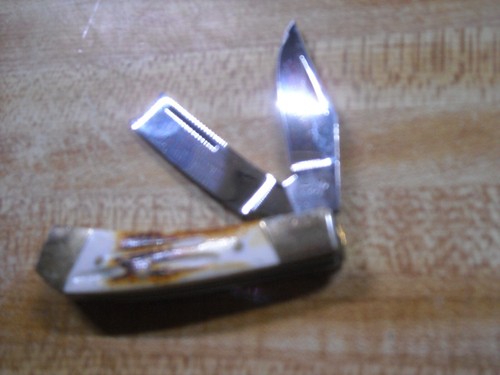 Frost Cutlery small jack knife razorblade,Bone | eBay