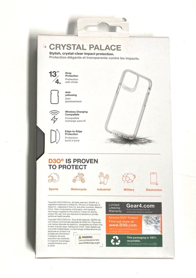 GEAR4 CRYSTAL PALACE CLEAR NEW IPHONE 2020 5.4" CASE 5G COMPATIBLE | eBay