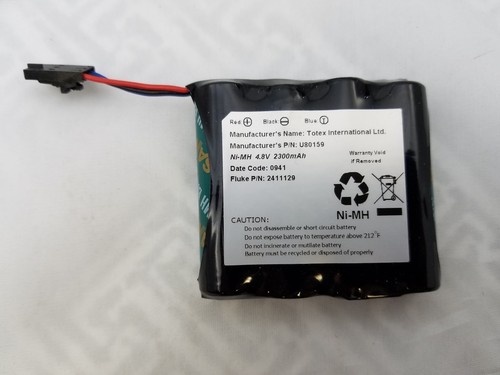 4.8V 2300MAH NIMH BATTERY , TOTEX U80159, for fluke 2411129 NI-MH ...