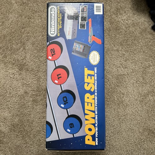 Nintendo NES Power Set Complete in Box System Pad Zapper and 4 ...