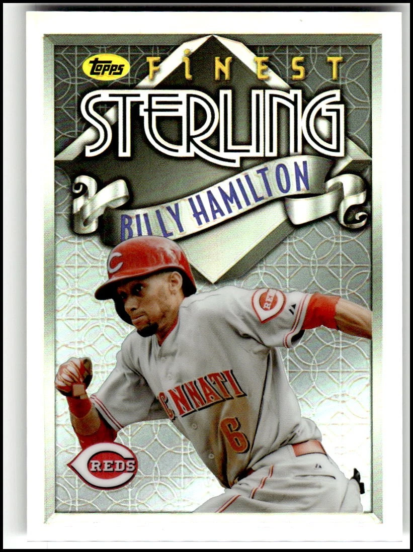 Billy Hamilton 2014 Topps Finest #TS-BHA Sterling - Gold Refractor /25 ...