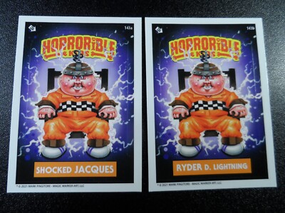 Wes Craven Shocker Horrorible Kids 1st Edition Card Set Garbage Pail ...
