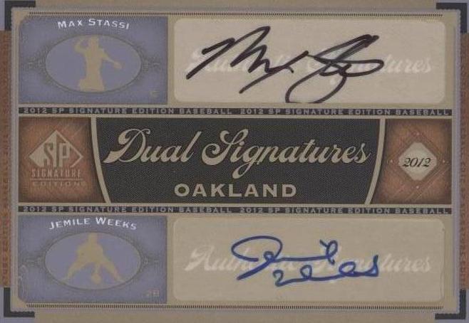2012 SP Signature Edition - Dual Signatures Max Stassi, Jemile Weeks # ...