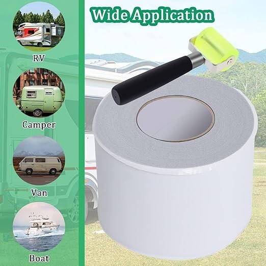Rv Roof Tape RV Roof Repair Tape - 6inx50ft Waterproof Butyl Sealant ...