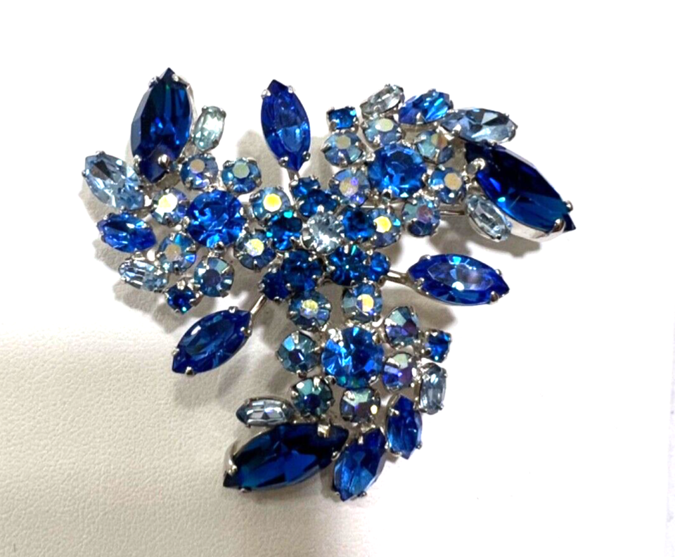 Exquisite Sherman Signed Aqua Marine/Royal/Montana Blue multi-layer ...