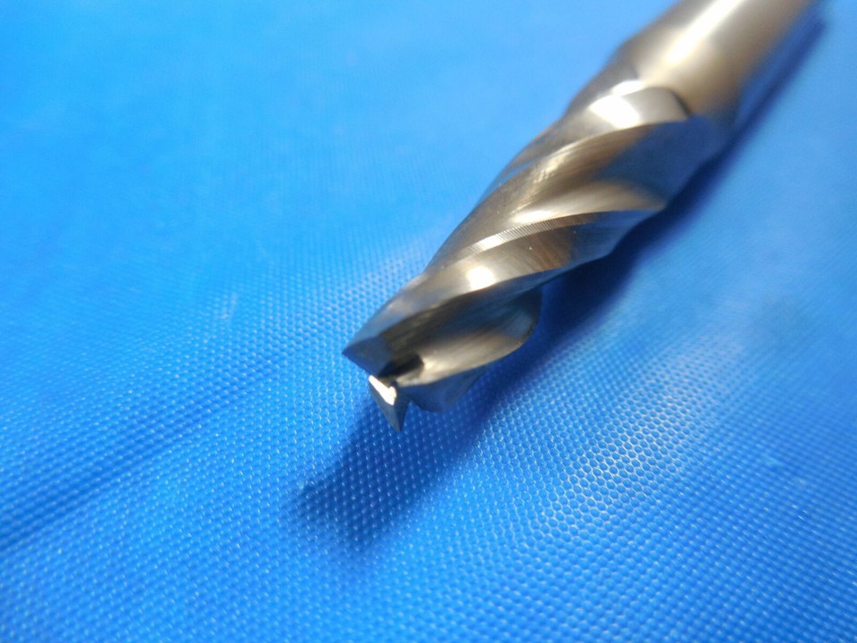 3/8 dia SHANK 5 DEGREE ANGLE TAPER END MILL HSS 3 FLUTE CENTER CUTTING ...