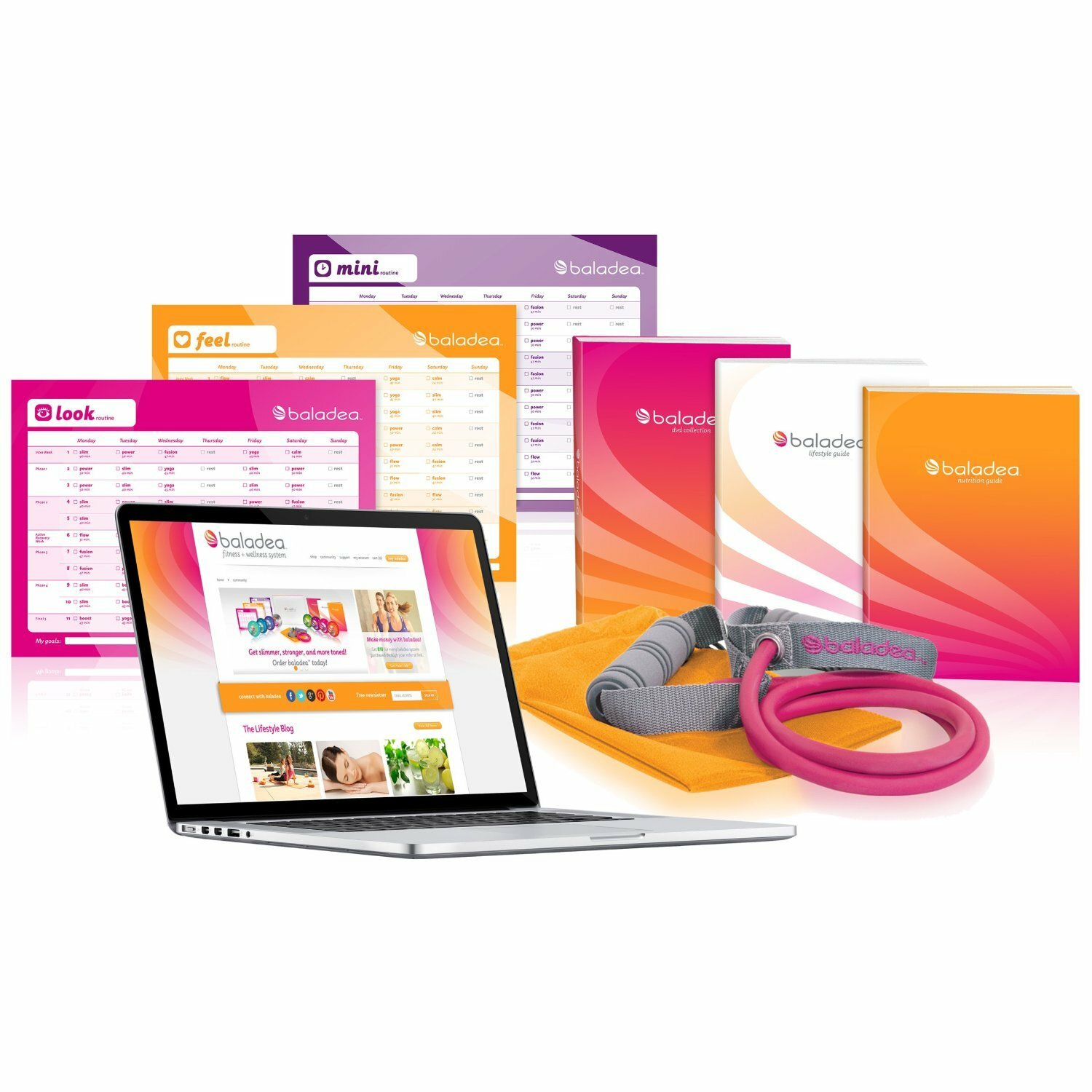 Baladea Fitness and Wellness System includes 8 Workout DVDs | eBay