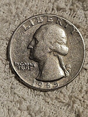 1965 Washington Quarter No Mint Mark Liberty Touching Rim Double | eBay