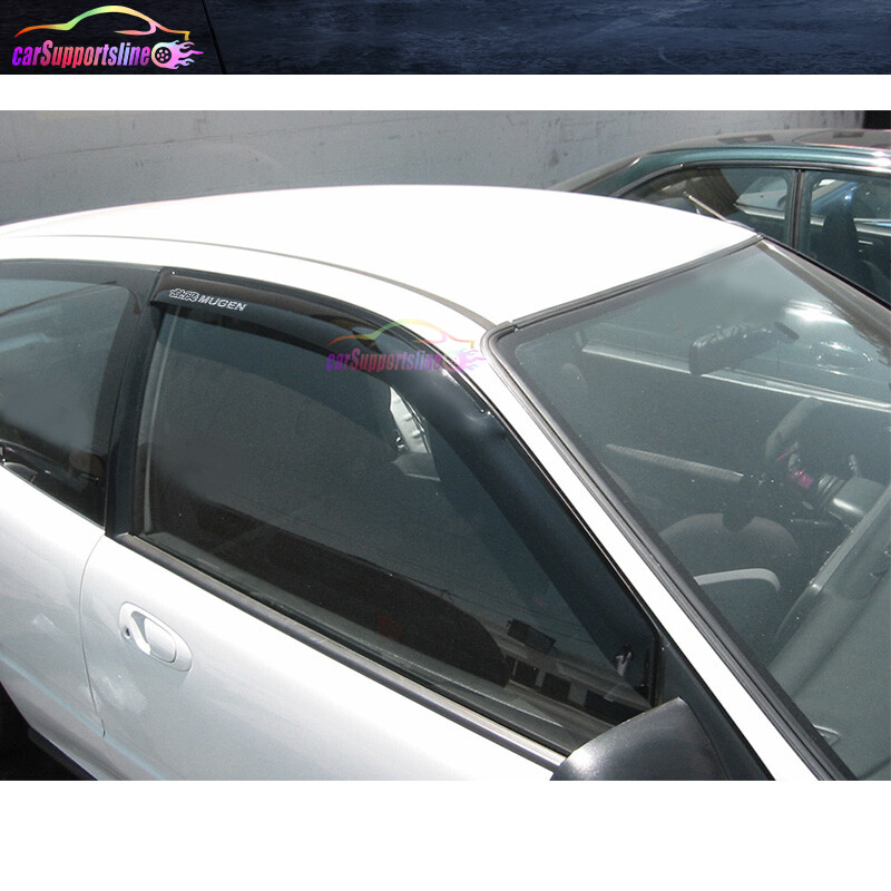 Fit 01-05 Honda Civic EM2 2DR Coupe Window Visor Guard Deflector w ...