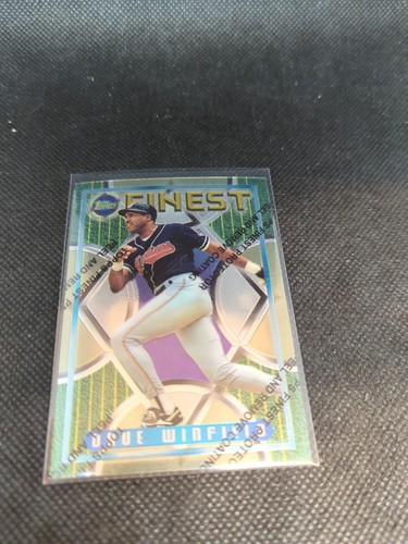 1995 Topps Finest Baseball - Dave Winfield #249 Cleveland Indians - w ...