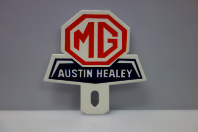 M G AUSTIN HEALEY License Plate Topper 3" High 3" Wide! | eBay