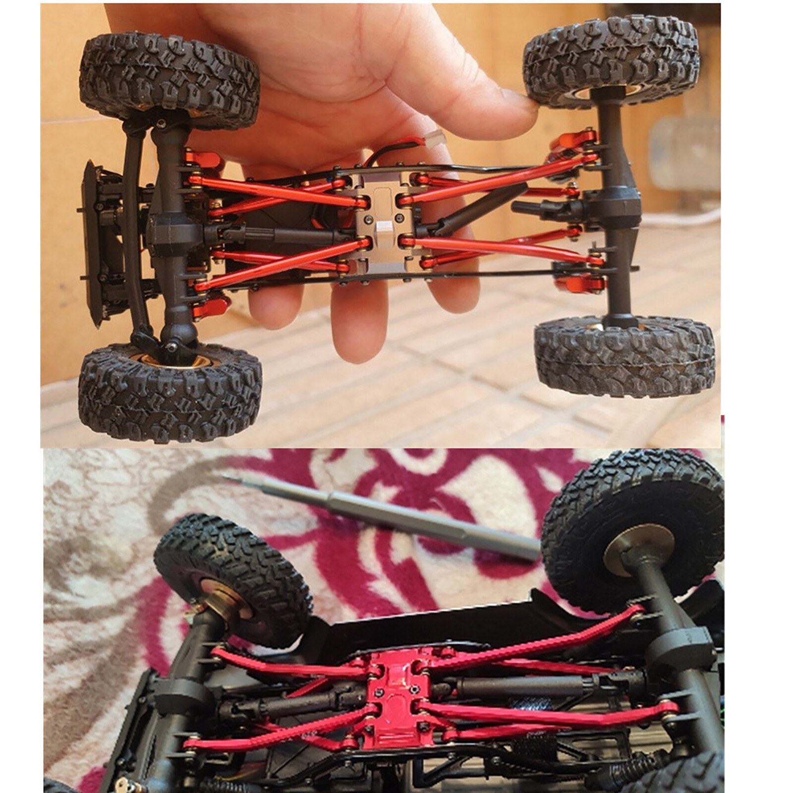 Metal Gearbox Mount Upgrade Parts for RC Crawler 1/24 Axial SCX24 ...