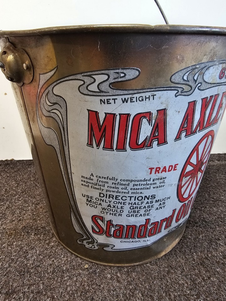 Very Rare Standard Oil 25 Lbs Mica Axel Grease Bucket | eBay