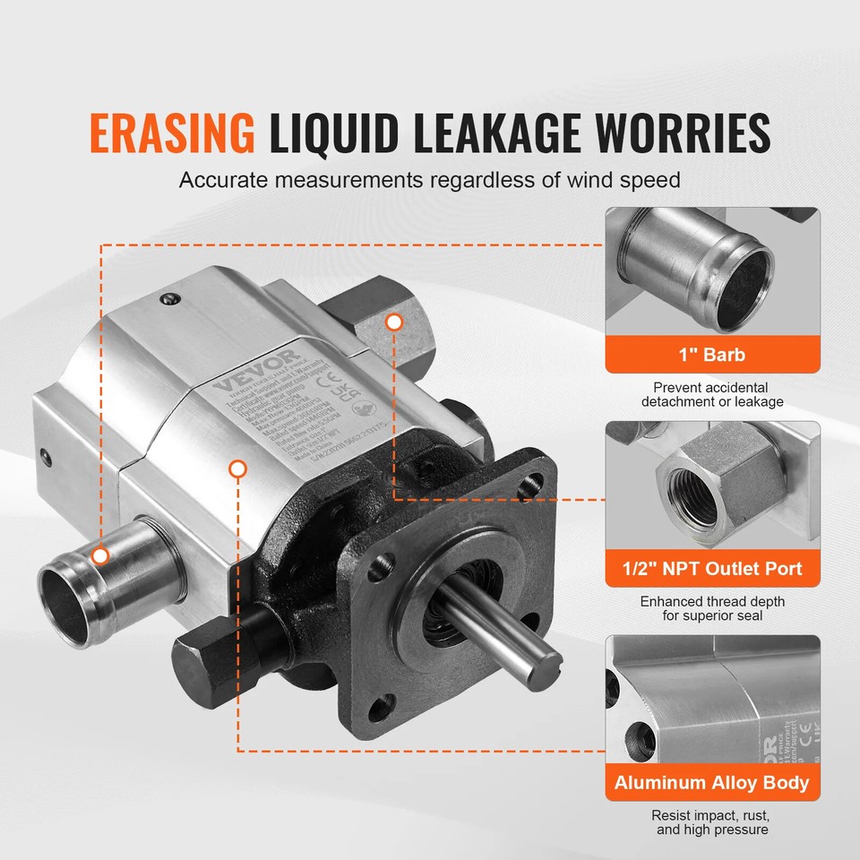 Hydraulic Log Splitter Pump 13/16 GPM 3000/4000 PSI 2-Stage Gear Pump ...