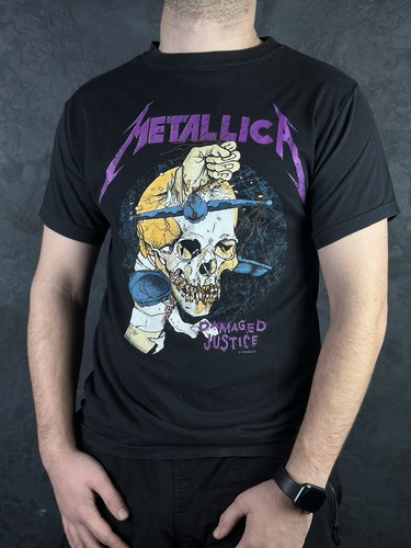 1988 Metallica Damaged Justice T-Shirt Vintage Big Logo | eBay