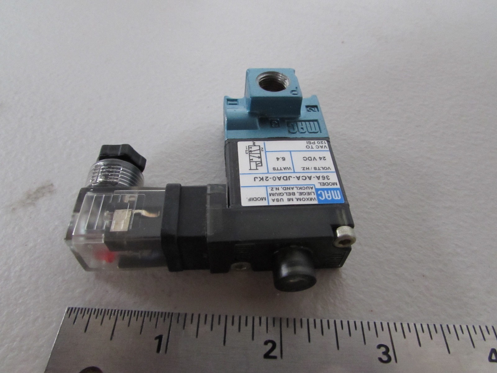 NEW MAC 36A-ACA-JDA0-2KJ Electric Pneumatic Solenoid Valve 24VDC Air ...