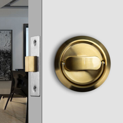 304 Stainless Steel Round Recessed Door Locks Hidden Cup Privacy Door ...