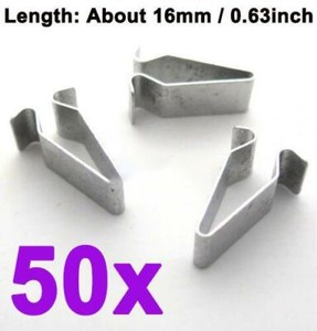 50x for VW Audi Boot Tailgate Lining Metal Trim Panel Clips- Interior ...