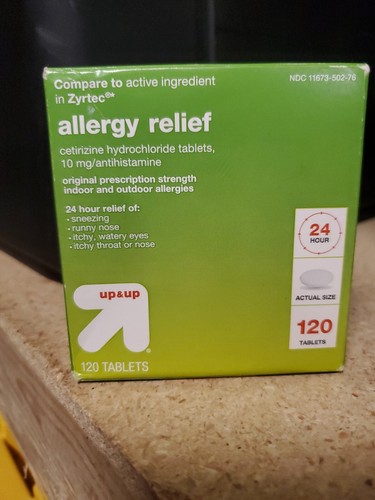 Up & Up Allergy Relief Cetirizine 10mg exp. 2/23 | eBay
