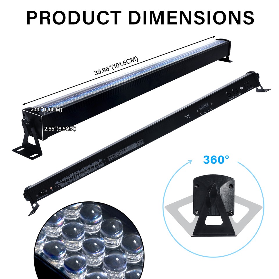 252 LED RGB Stage Wall Wash Bar Light DMX DJ Party Disco Lights LED ...