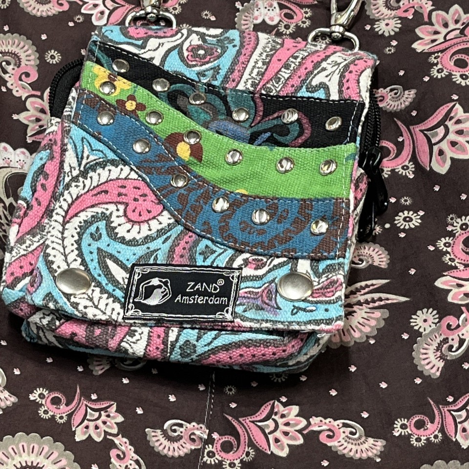 Zand Amsterdam Skirt OS Patchwork Reversible W Waist Bag Boho Festival ...