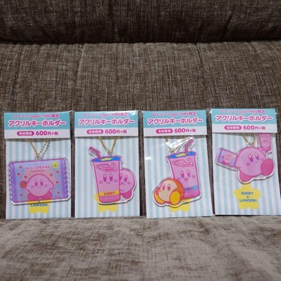 Kirby Acrylic Keychain Set of 4, Collectible, Nintendo, HAL, Kirby ...