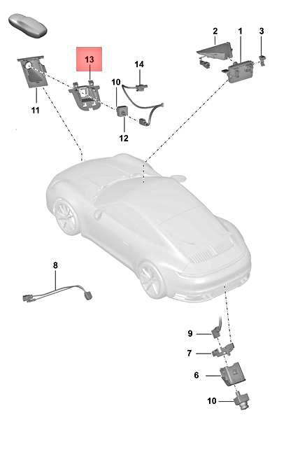Genuine PORSCHE 911 Carrera 992 Retainer Plate 992807773 | eBay