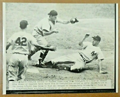 Joe Collins Original 1950 NY Yankees 7x9 Photo | eBay