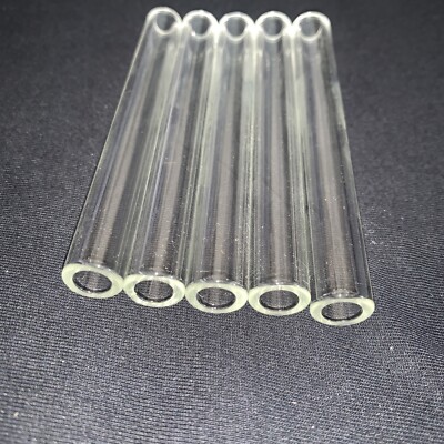 4” Long 10 Tubes Borosilicate Glass Tubing 12mm OD 8mm ID 2 mm Thick ...