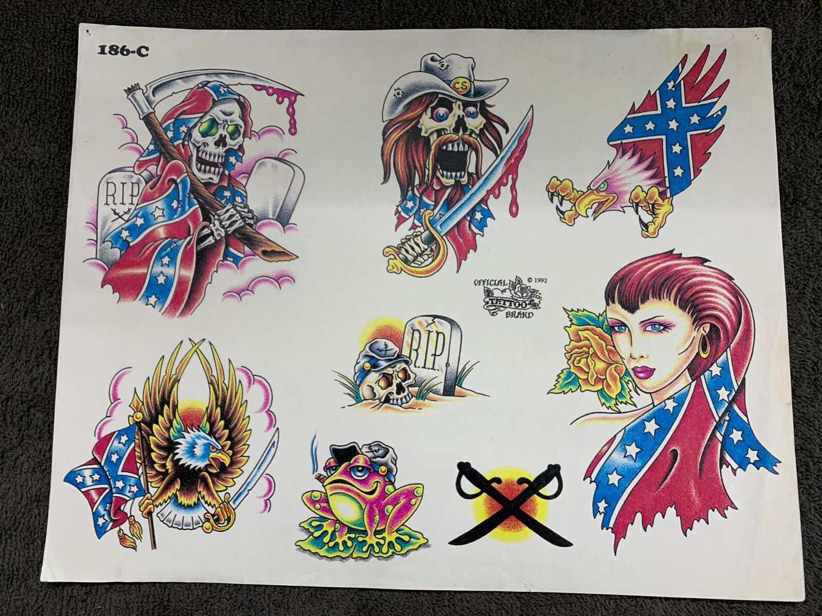 American Traditional Reaper Tattoo Flash