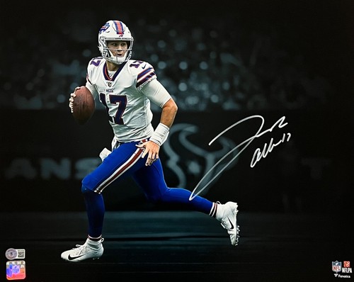 Josh Allen Autographed Buffalo Bills 16x20 Spotlight Photo Beckett ...