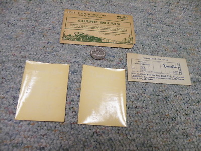 Champ decals HO HC-15 CNW Chicago North Western Overland Route box car ...