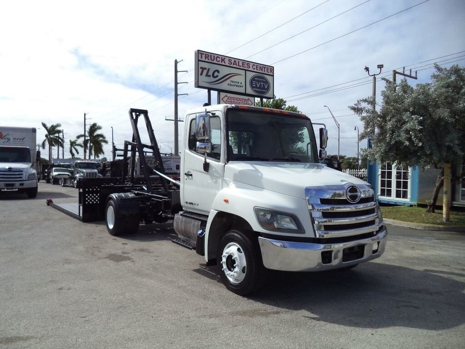2017 HINO 258LP 16FT MILLER TITAN C-SERIES ROLLBACK ROLLOFF TOW TR ...